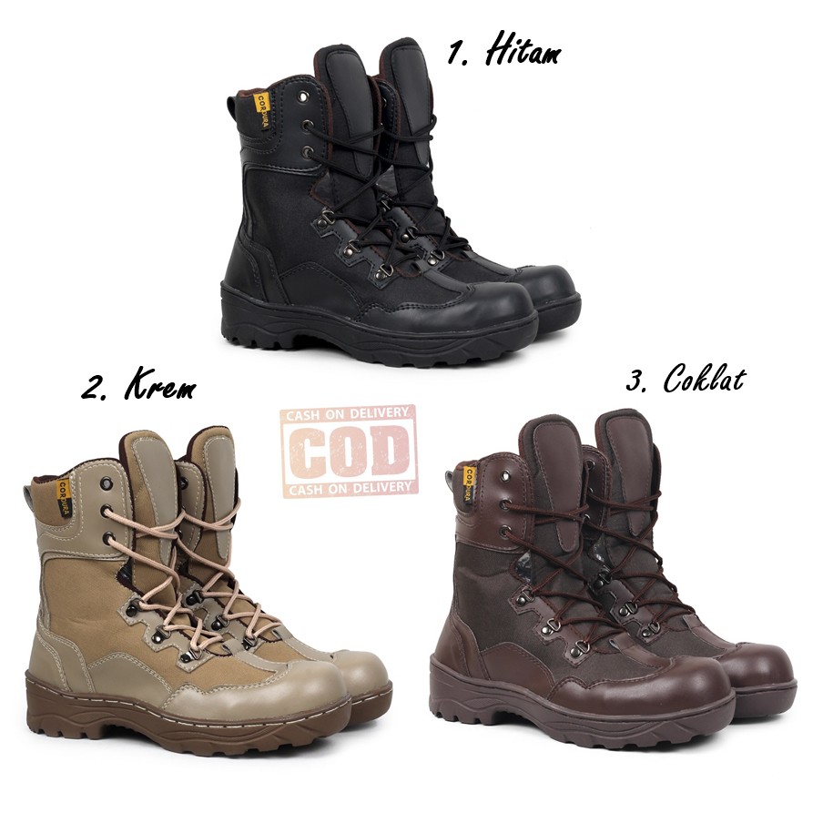 Jual Sepatu PDL King Indikators Tinggi Sepatu Safety Ujung besi Model ...