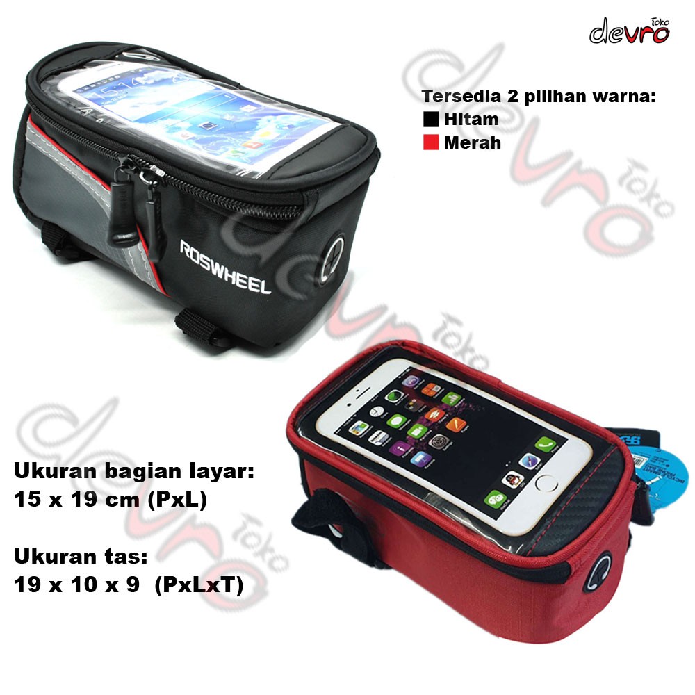 Jual Tas Sepeda Waterproof untuk HP 6 - 6.5 inch - Holder HP Sepeda ...