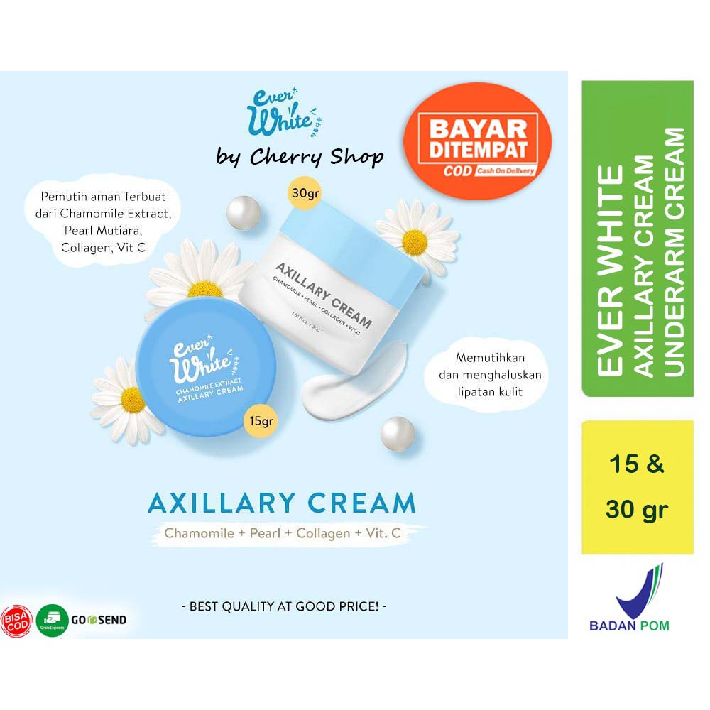 Jual [KEMASAN BARU] [BPOM] Ever White Everwhite Axillary Cream ...