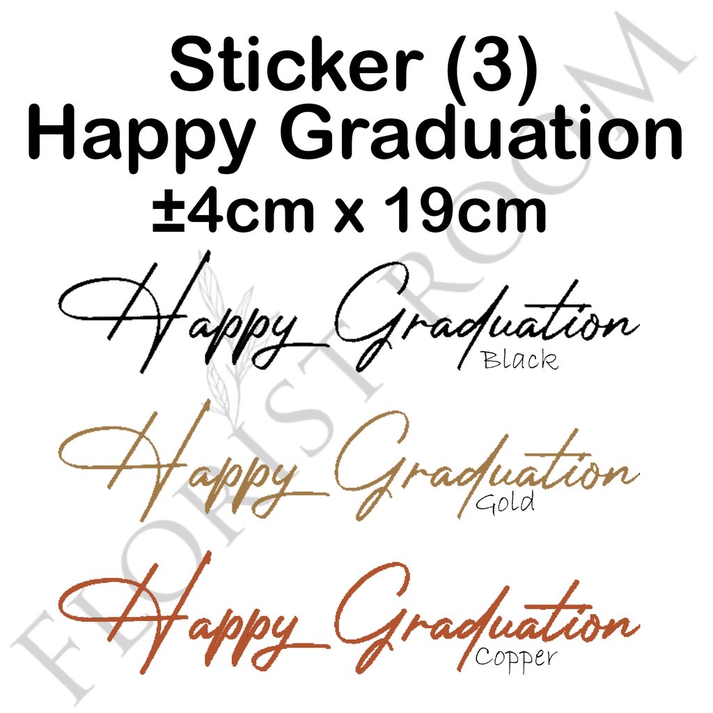 Jual Sticker Balon Happy Graduation (3) - Balon - Hiasan - Kado ...