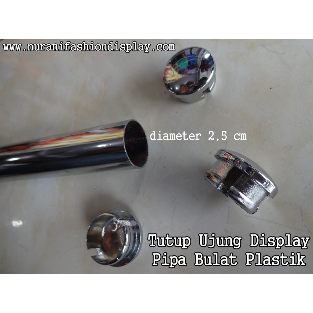 Jual Tutup Ujung Display Pipa Besi Bulat Bahan Plastik | Shopee Indonesia