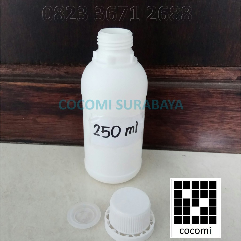 Jual Botol Plastik HDPE 250 ml Agro Labor Sample 250ml Putih Natural OB002 | Shopee Indonesia
