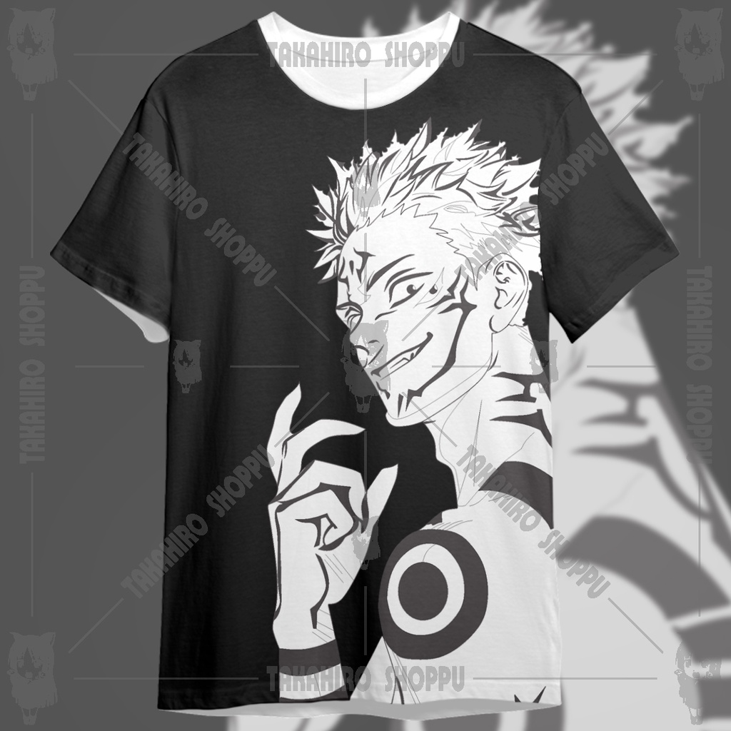 Jual Baju Kaos Full Print JUJUTSU KAISEN RYOMEN SUKUNA | Shopee Indonesia
