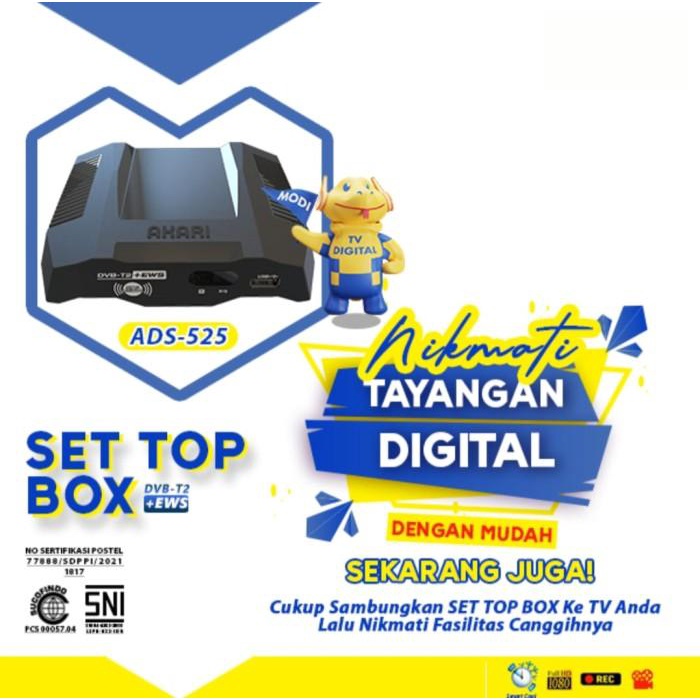 Jual Set Top Box Akari Dvb-T2 (Ads-525) Garansi Resmi 1 Tahun (Terbaru) | Shopee Indonesia