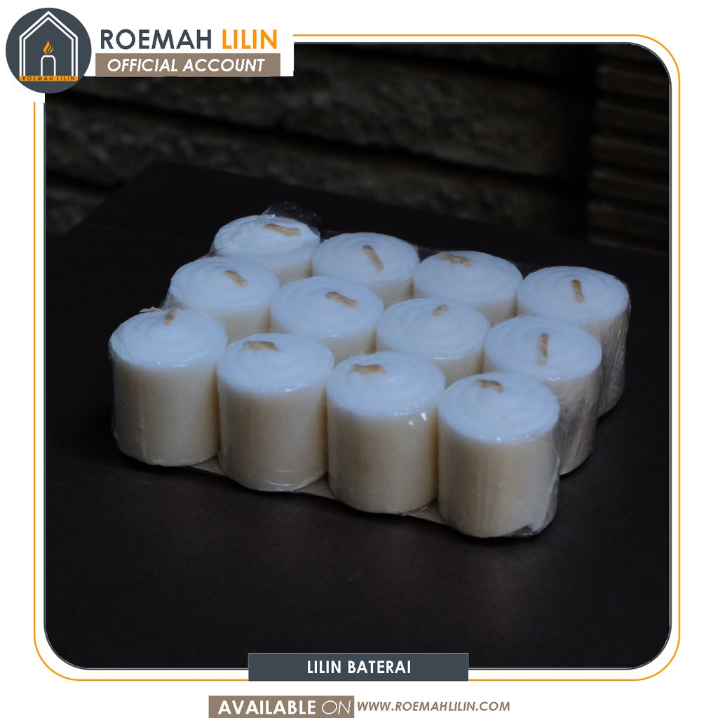 Jual Lilin Tungku | Lilin Hotel | Lilin Bulat | Lilin Baterai (3,8 x 4 ...