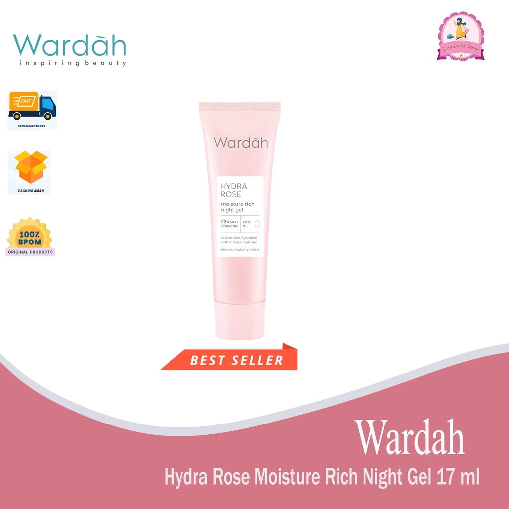 Jual Wardah Hydra Rose Moisture Rich Night Gel 17 ml | Shopee Indonesia