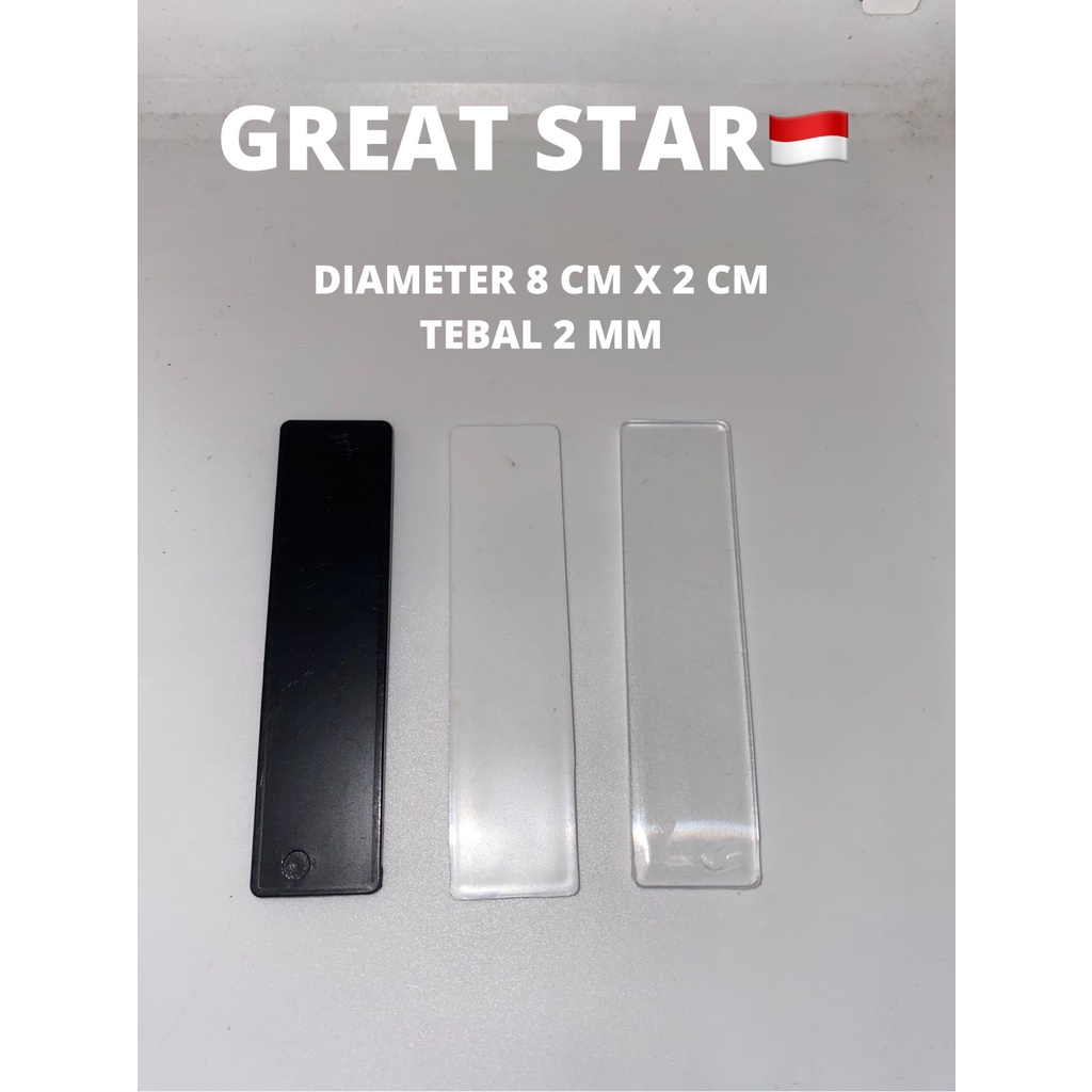 Jual PLAT NAME TAG 8X2 TEBAL 2MM ISI 100PCS/PACK | Shopee Indonesia