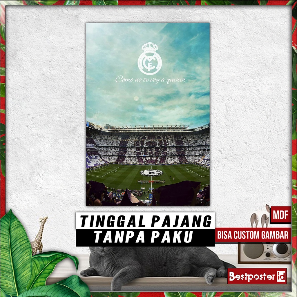Jual Poster REAL MADRID Frame Kayu BOLA MDF020285 | Shopee Indonesia