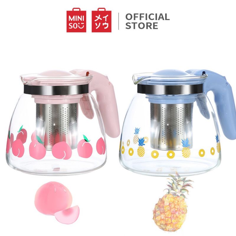 Jual MINISO Fruit Series Teko Teh/Kopi dengan saringan 900ml | Shopee ...