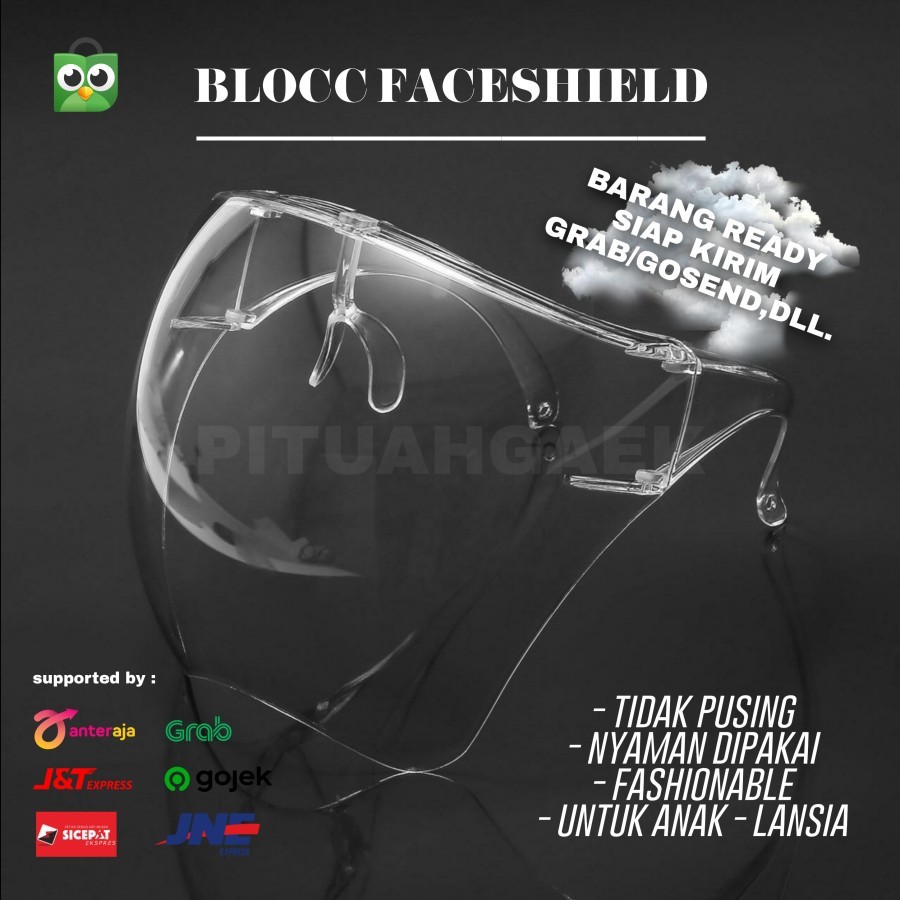 Jual Face Shield Akrilik Artis Nagita Raffi Masker Full Face Acrilic ...