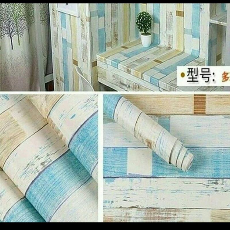 Jual Wallpaper vinly pvc kayu/wallpaper dinding/wallpaper stiker ...