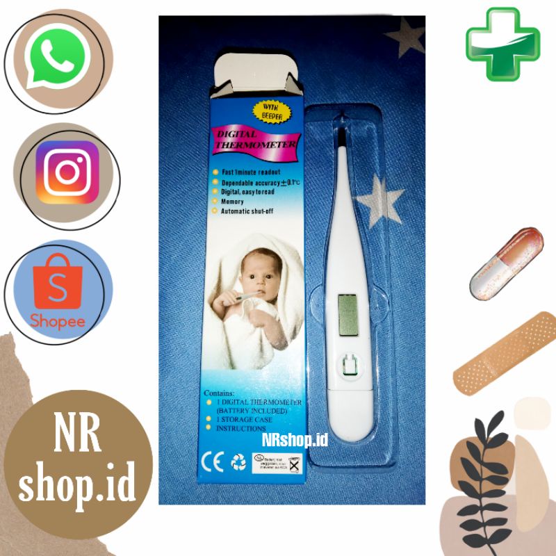Jual Termometer digital untuk anak dan dewasa,Paling Murah dan awet ...