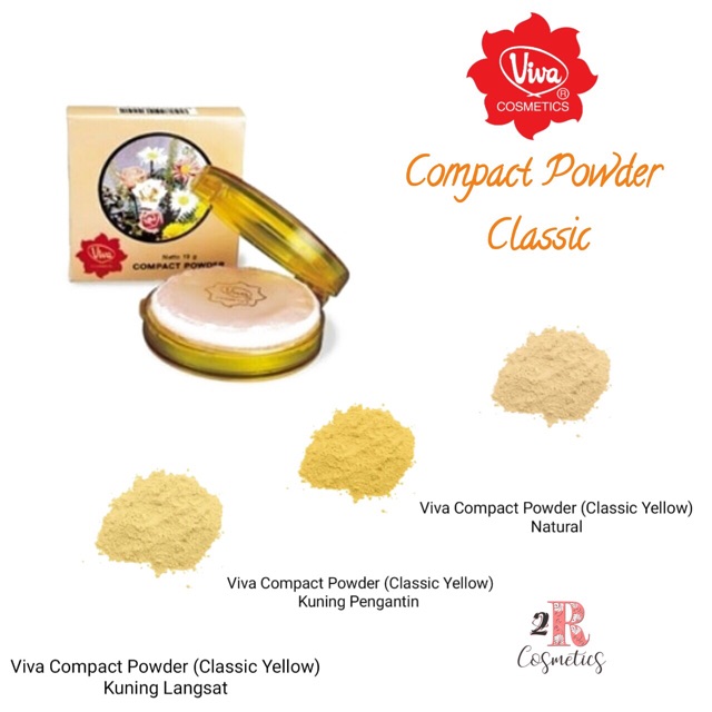 Jual VIVA Cosmetics Compact Powder Classic | Dus Orange | Shopee Indonesia