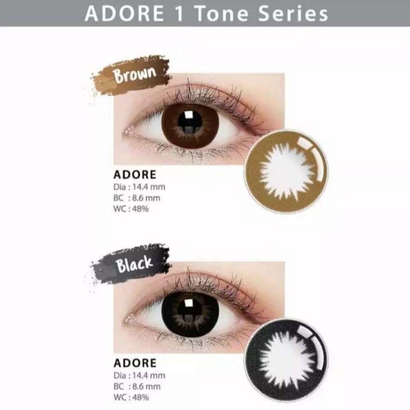 Jual SOFTLENS LIVING COLOR ADORE BLACK 14.4mm ( normal S.D -8,00 ...
