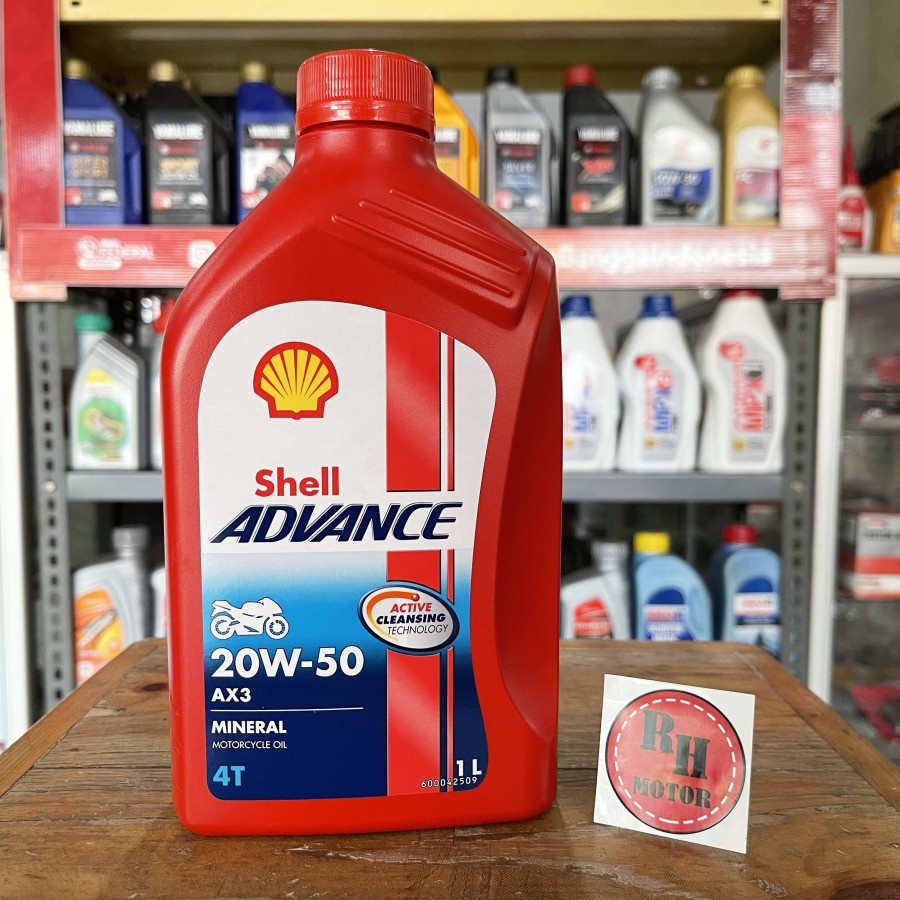 Jual Oli Motor Shell Advance AX3 (20W-50) (1L) | Shopee Indonesia