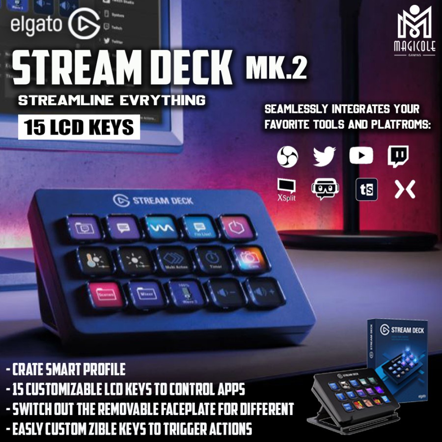 Jual Elgato Stream Deck MK.2 15 LCD Keys Live Controller | Shopee Indonesia