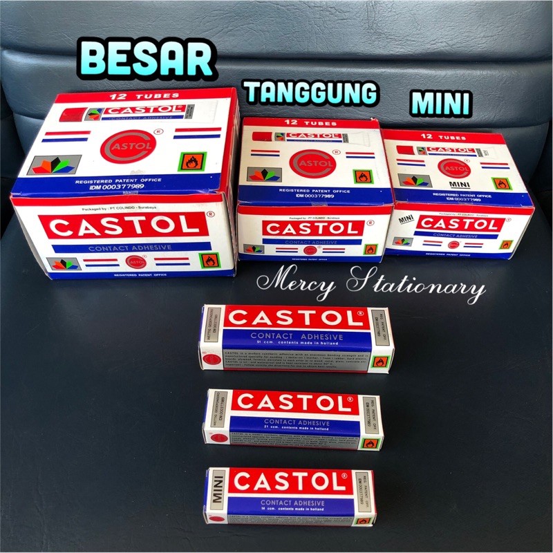 Jual Lem Castol Besar - Castol Tanggung - Castol Mini | Shopee Indonesia