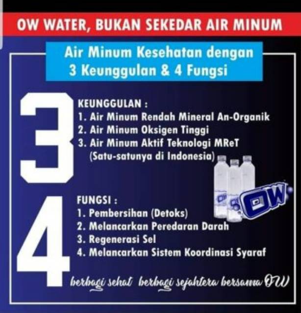 Jual Air Minum Kesehatan AIR berOksigen OW WATER | Shopee Indonesia