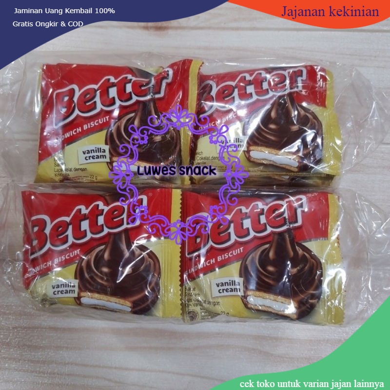Jual Jajan jadul - Biskuit jadul-snack jadul - biskuit Better | Shopee ...