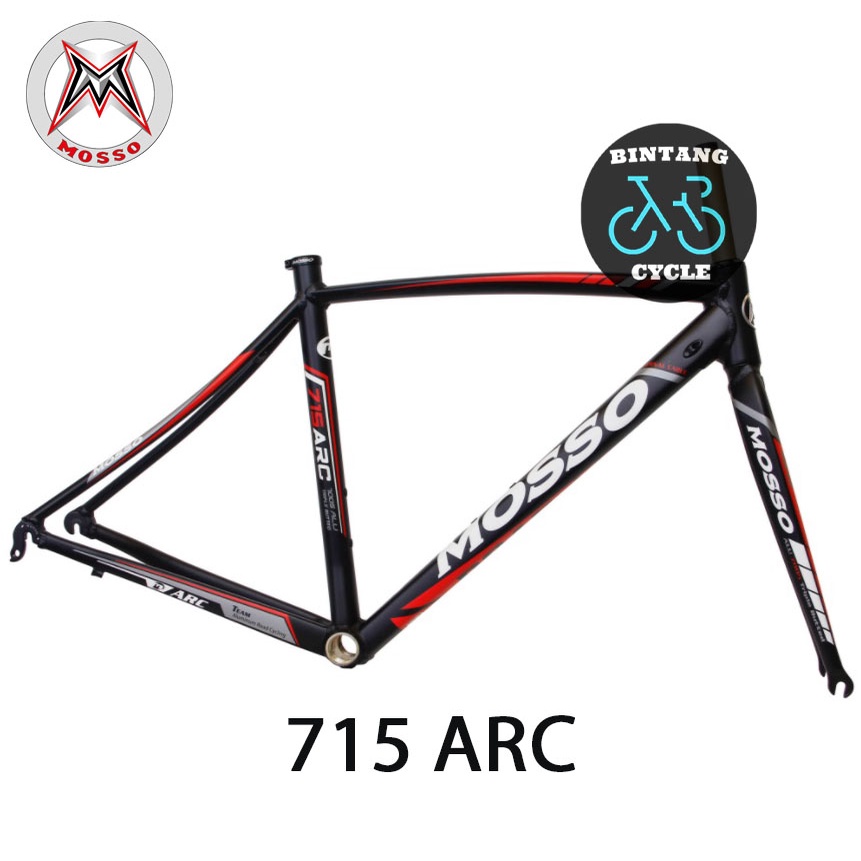 Jual Frame Mosso 715 arc 700C merah-hitam frame roadbike balap | Shopee ...