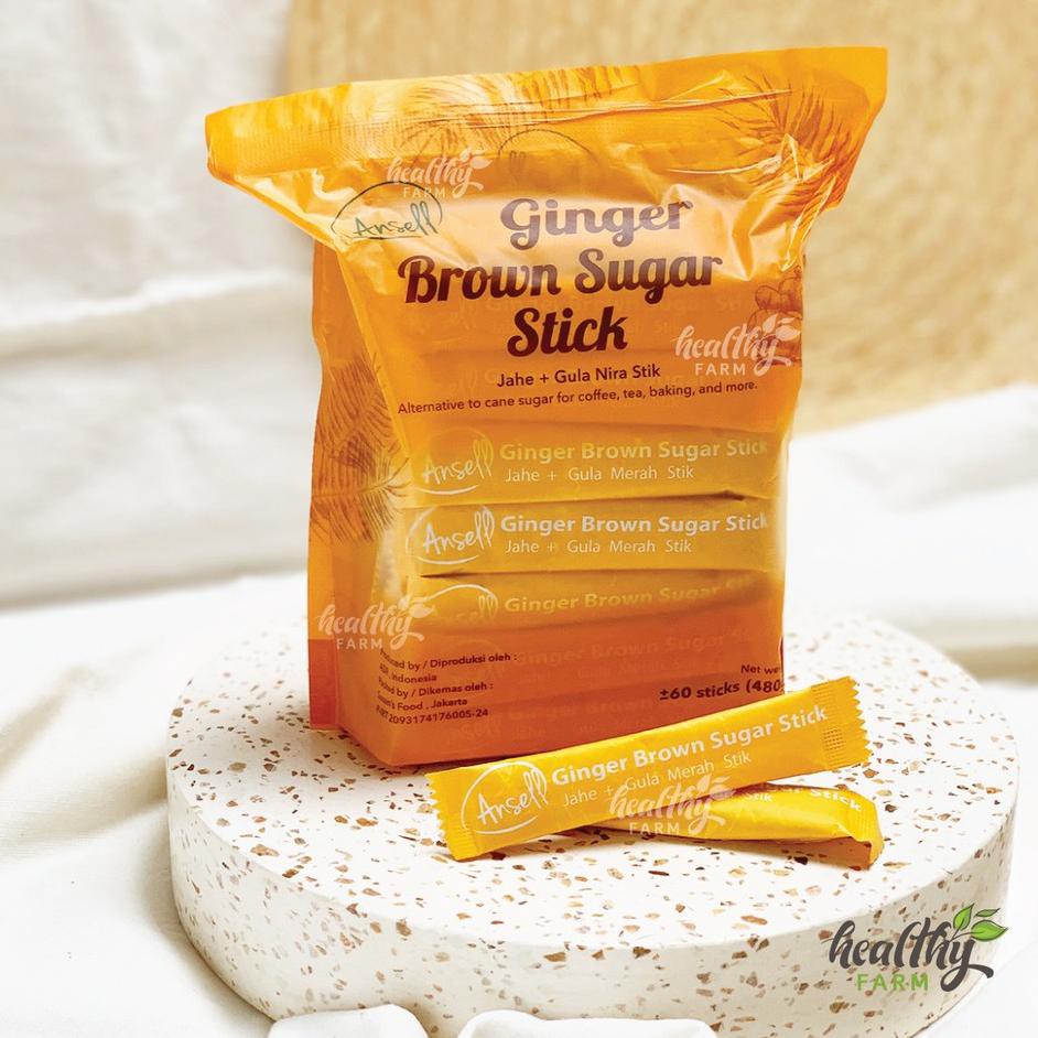 Jual REALPICT Ansell Ginger Brown Sugar Stick / Jahe Gula Merah Bubuk ...