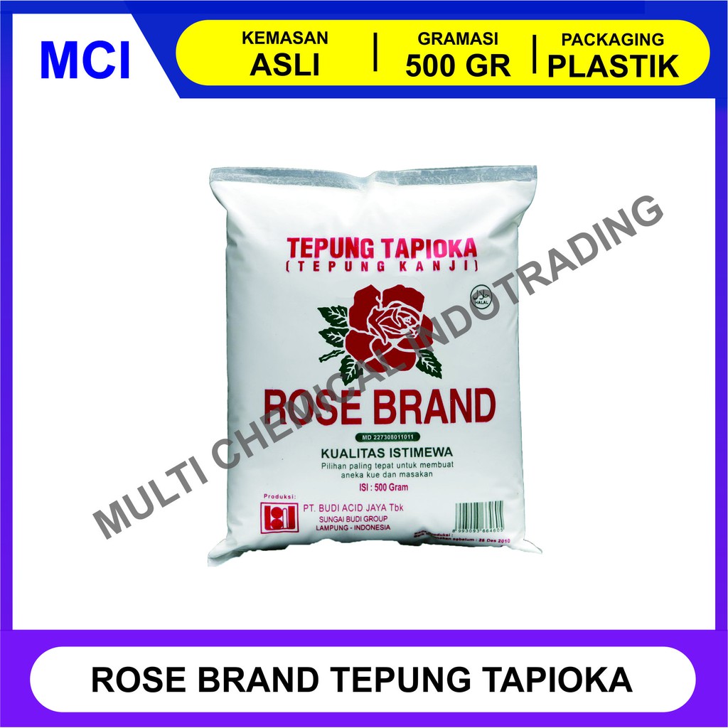 Jual TEPUNG TAPIOKA ROSE BRAND 500 GR / TEPUNG SAGU / KANJI / ROSEBRAND ...