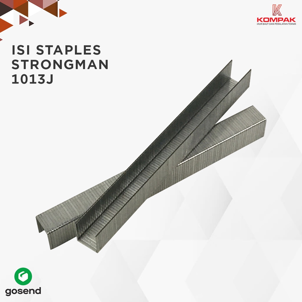 Jual Strongman Isi Staples Tembakan Angin 1013 J - 1 Box Isi 5000 Pcs ...