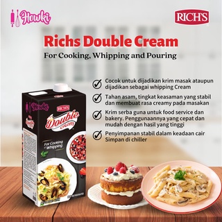 Jual Rich’s Double Cream 1L ( Cooking ,Whipping And Pouring ) | Shopee Indonesia