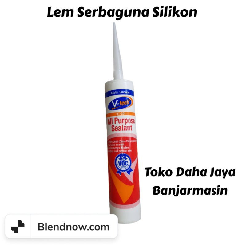 Jual Vtech VT 201 all purpose sealant / lem silicone asam acetoxy ...