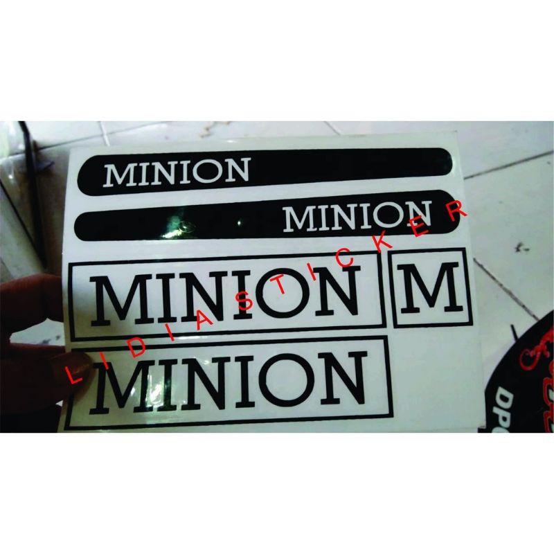 Jual Stiker Sepeda Minion set / seli / Minion Bike / Decal Minion ...