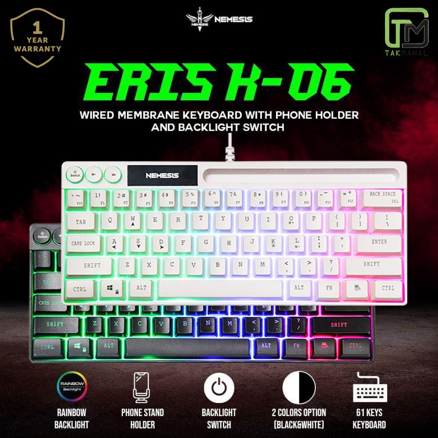 Jual NYK Eris K06 Keyboard Gaming, NYK K-06 Eris | Shopee Indonesia