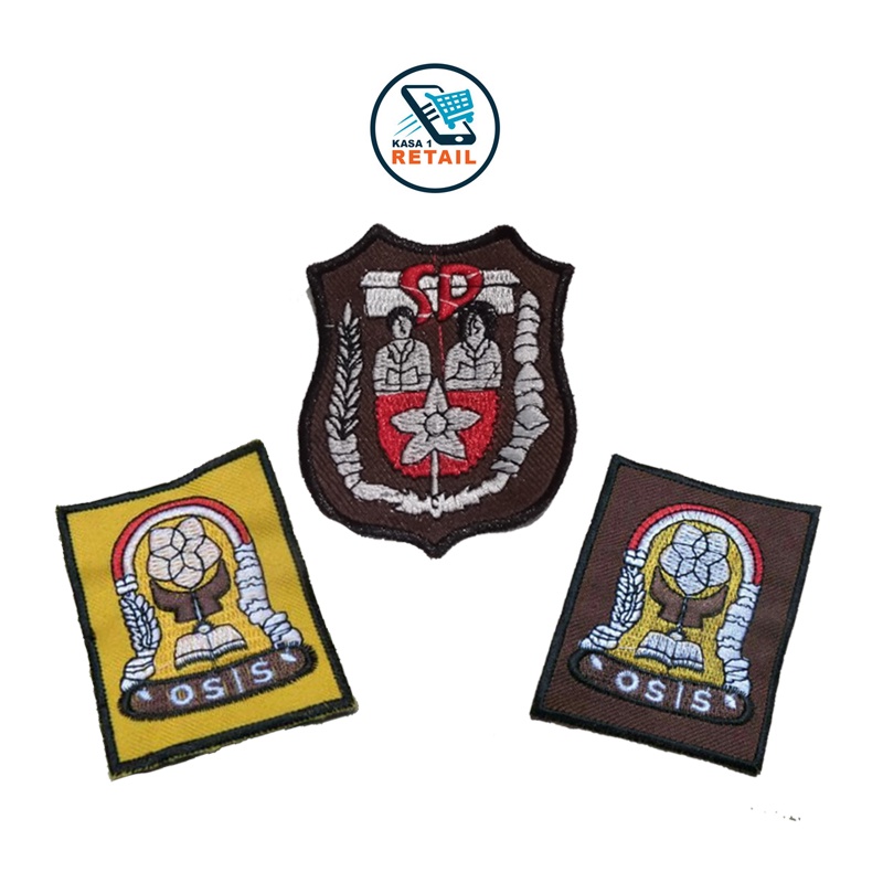 Jual Logo Badge Sekolah / Bed / Bet Seragam Sekolah SD SMP SMA Bordir ...