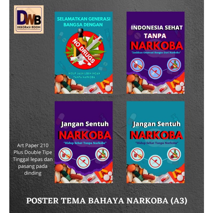 Jual POSTER ANTI NARKOBA | JAUHI NARKOBA | POSTER PENDIDIKAN | Shopee ...