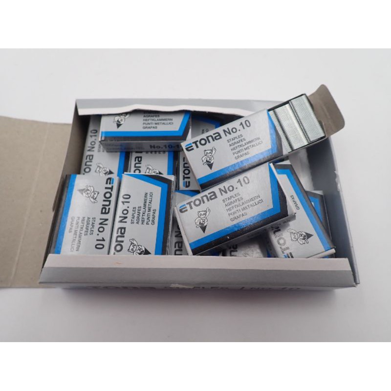 Jual Isi Staples No 10 Etona Per Pack Untuk Stapler HD 10 | Shopee ...