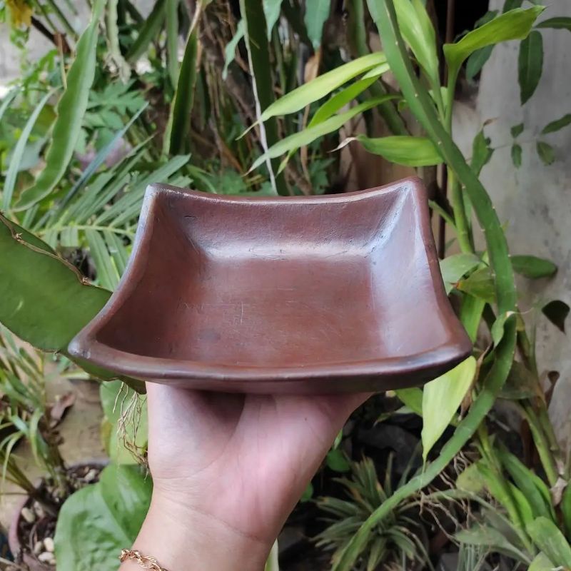 Jual PIRING GERABAH PERSEGI / PIRING TANAH LIAT | Shopee Indonesia