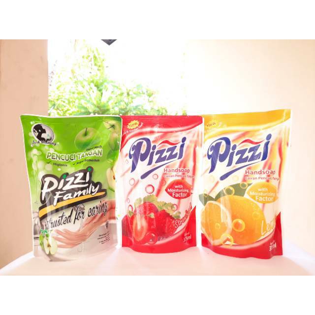 Jual Sabun Cuci Tangan 375ml Pizzi Family Hand Soap Kemasan Refill ...