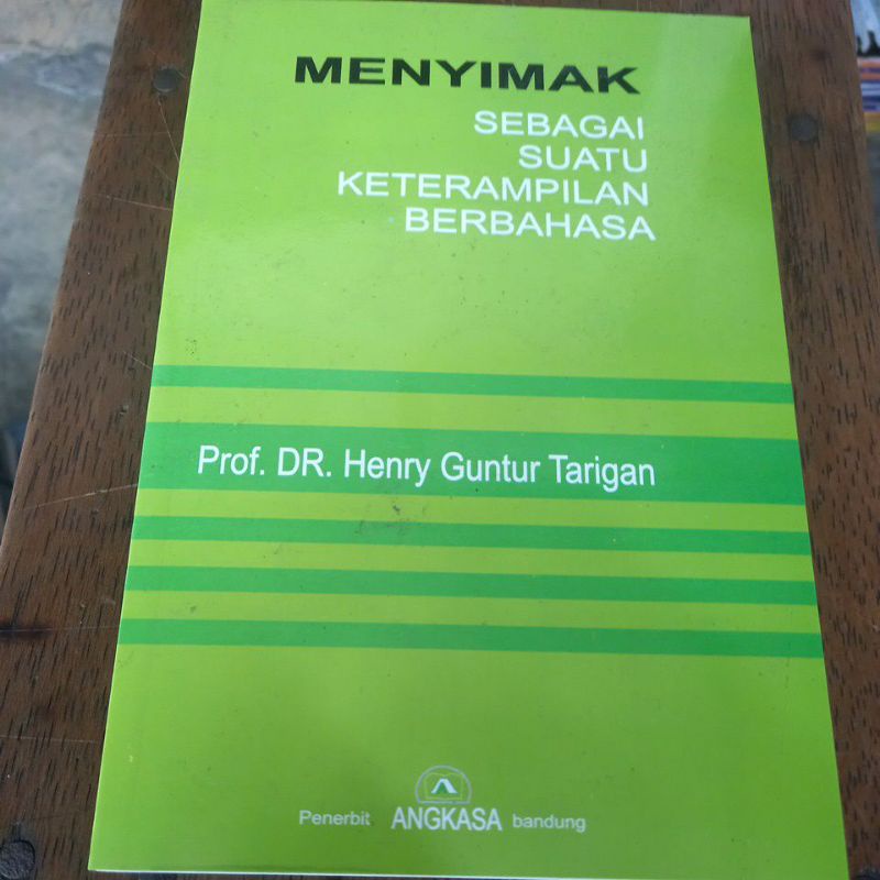 Jual MENYIMAK Sebagai Suatu Ketrampilan Berbahasa., Prof. Dr. Henry ...