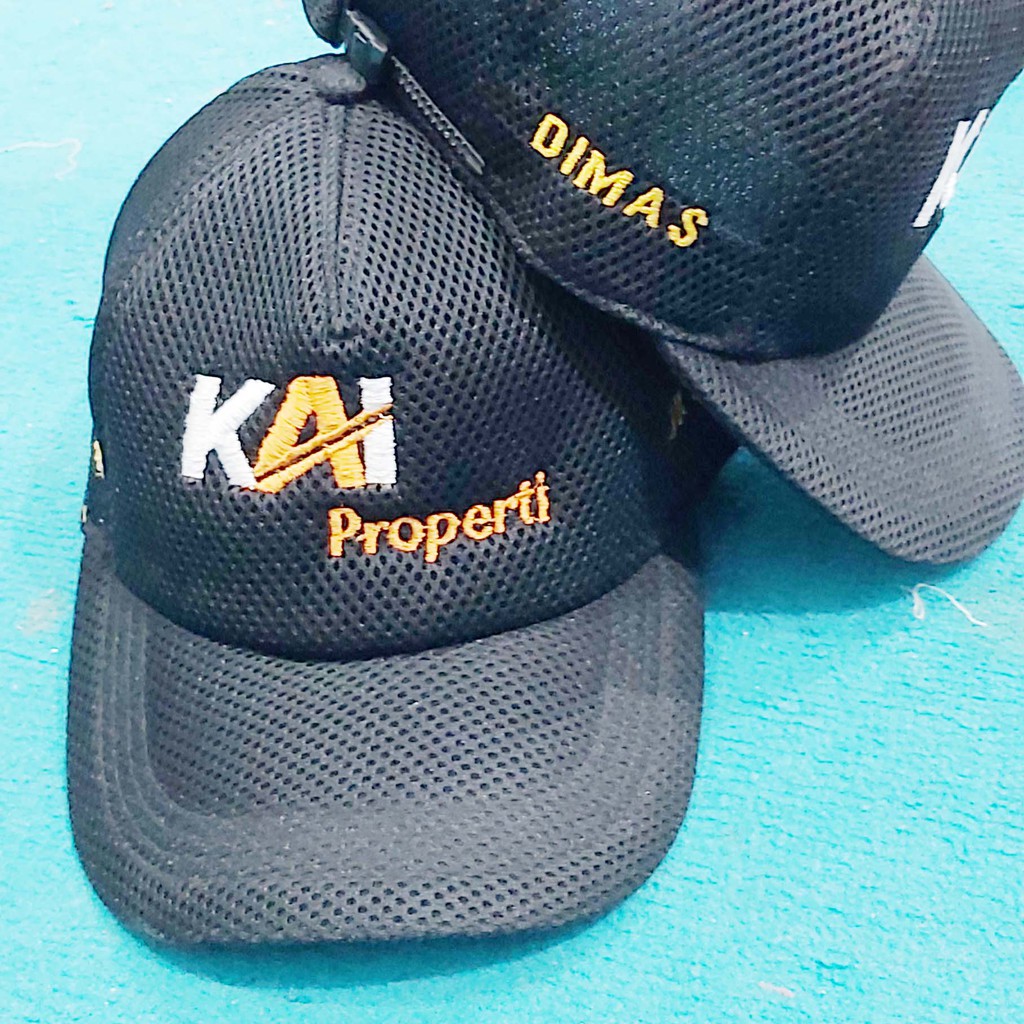 Jual LOGO SUKA SUKA topi FULL JARING dobel mess bordir custom logo ...