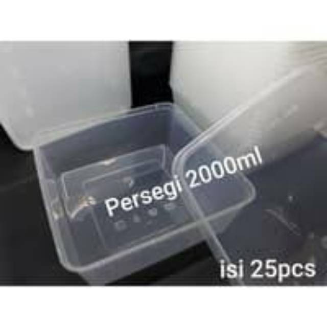 Jual THINWALL SQ DM 2000 ML ISI 25 PCS | Shopee Indonesia