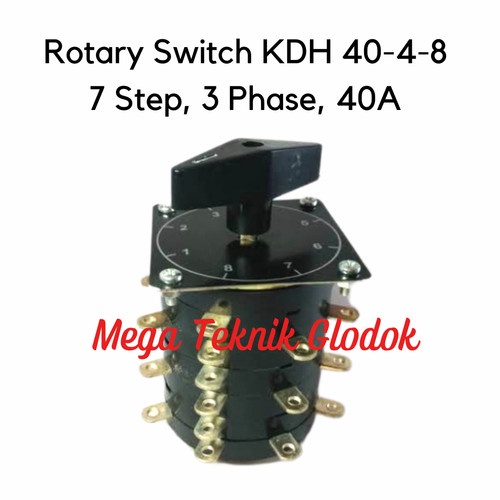 Jual PERTUKANGAN OTOMASI INDUSTRIAL ROTARY SWITCH 3 PHASE 40A 7 STEP ...