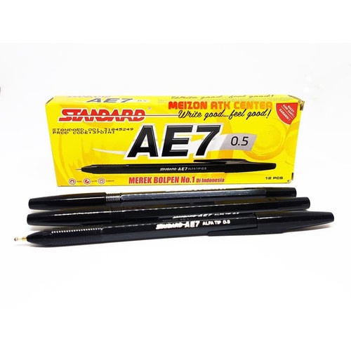 Jual PULPEN STANDARD AE7 / BALLPOINT STANDARD AE7 | Shopee Indonesia