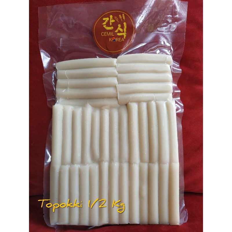 Jual TOPOKI/TOPPOKI/TtEOKBOKKI/TOPOKKI RICE CAKE 500 GRAM CEMILAN KOREA | Shopee Indonesia