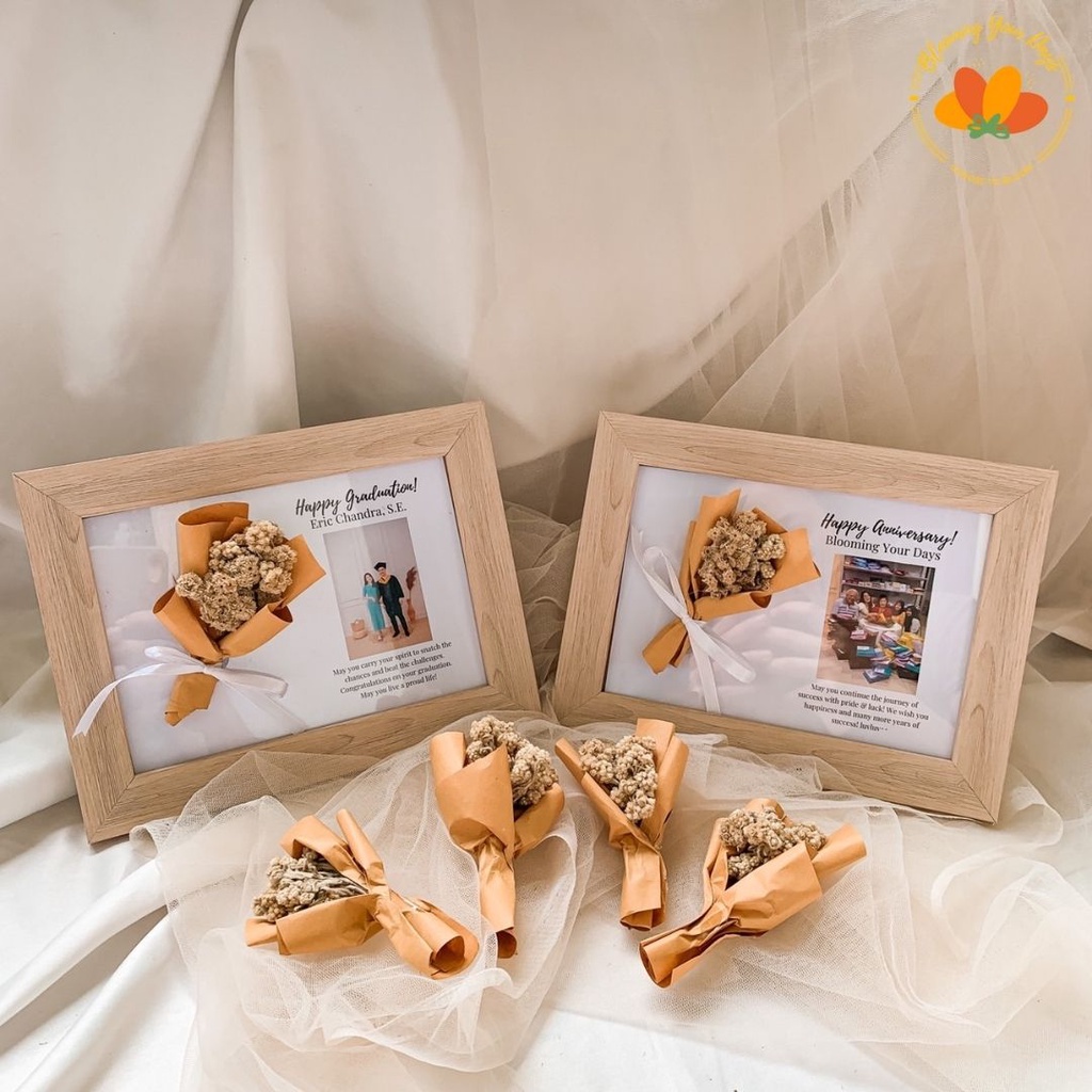 Jual Flower in frame edelweis in frame kado ultah kado anniversary kado ...