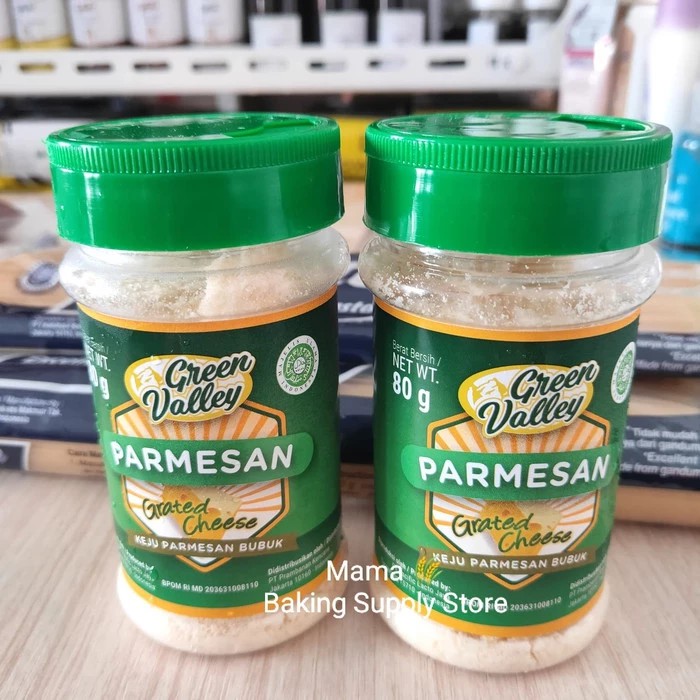 Jual Greated Parmesan Cheese Keju Parmesan Bubuk Powder GREEN VALLEY 80 ...