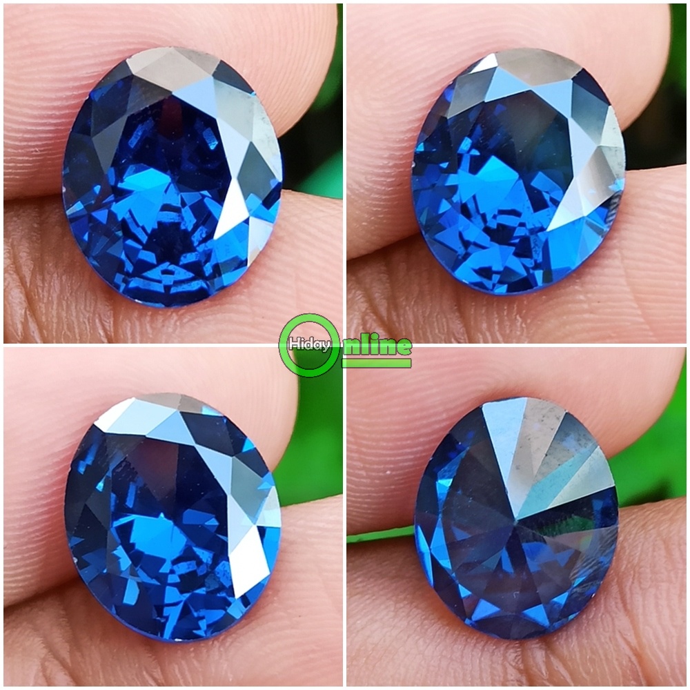 Jual BATU PERMATA KING SAFIR ROYAL BLUE CUTTING 12MM (HARGA GROSIR ...