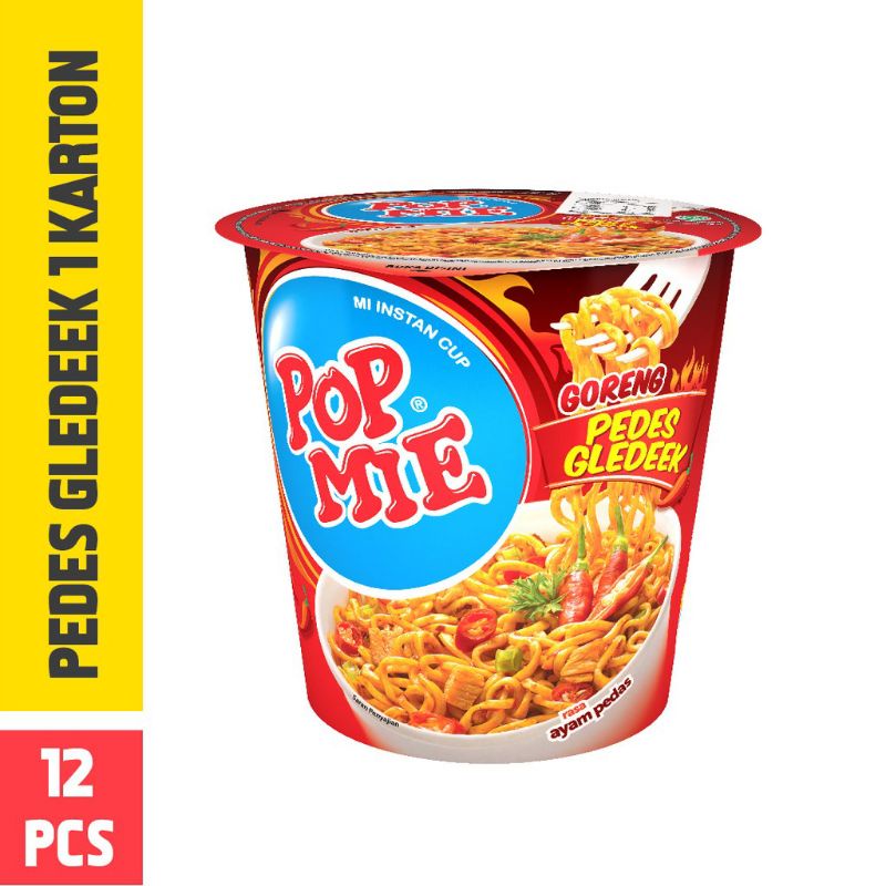 Jual pop mie goreng gledek isi 12 cup 900gr | Shopee Indonesia