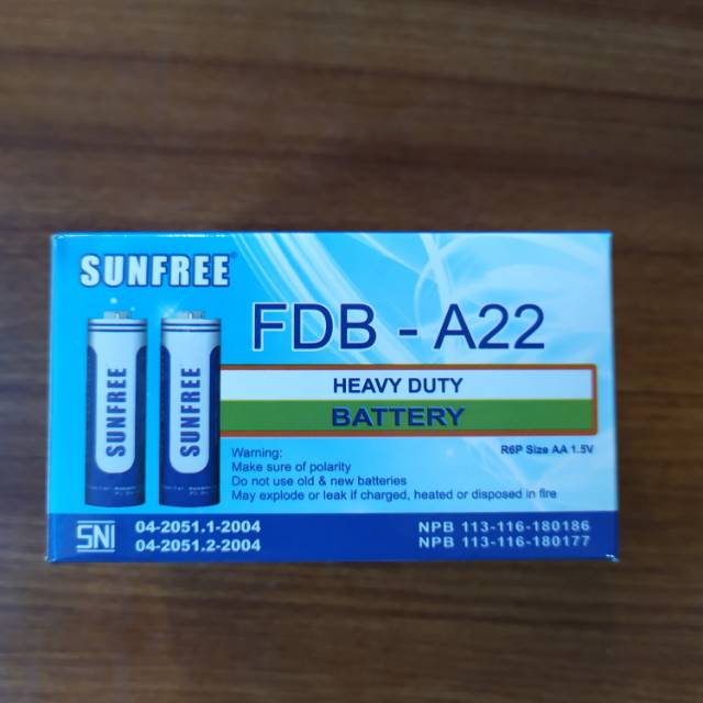 Jual Baterai Battery AA Sunfree FDB-A22 (1 kotak) | Shopee Indonesia