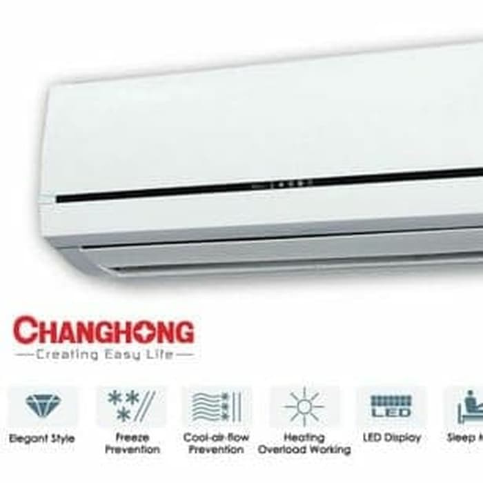 Jual AC Changhong CSC-05 NVB4 0,5PK 1/2 PK Air Conditioner Standard Split Gold Fin | Shopee ...