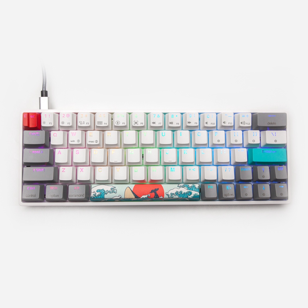 Jual Paradox Gaming Ghost GH64 PBT Sea&Sun Story - Mechanical Keyboard ...