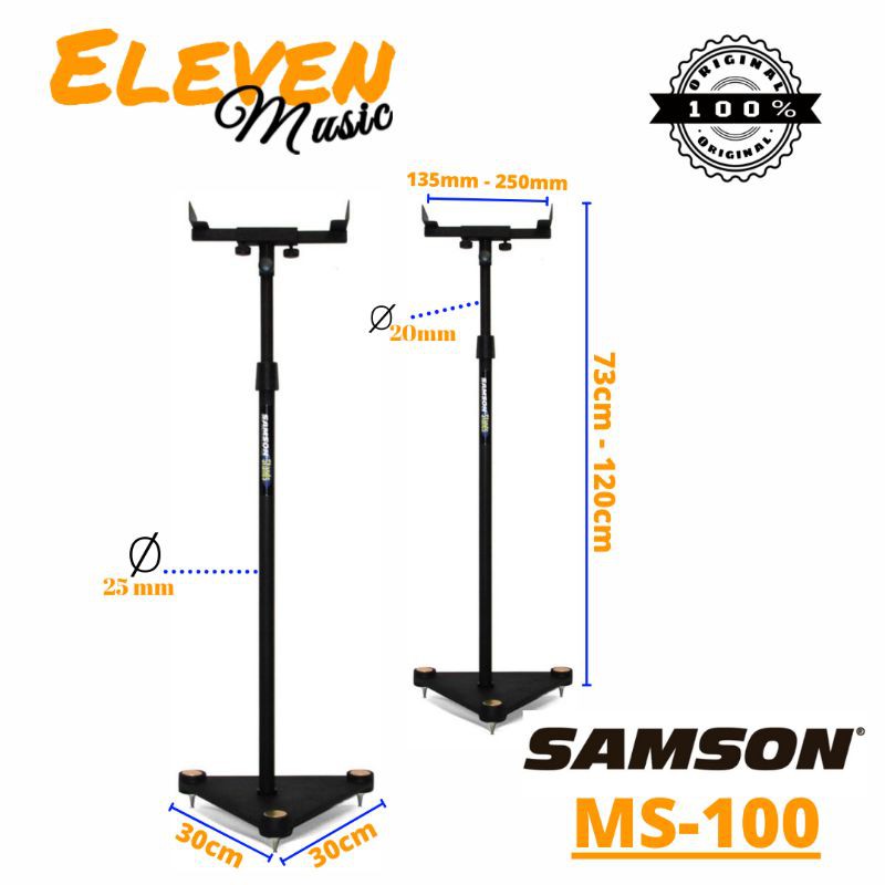 Jual Samson MS100 Studio Monitor Stands Stand Speaker Monitor | Shopee ...